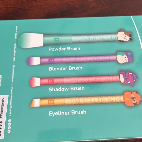 Squishmallows | Makeup | Nwt Squishmallows Cosmetic Brush Set | Poshmark